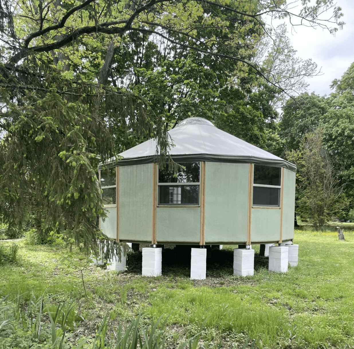 Raising Up A Yurt | www.freedomyurtcabins.com